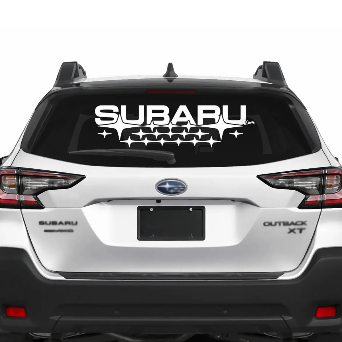 Subaru Outback Rear Window Stars Vinyl Sticker Decal Graphic