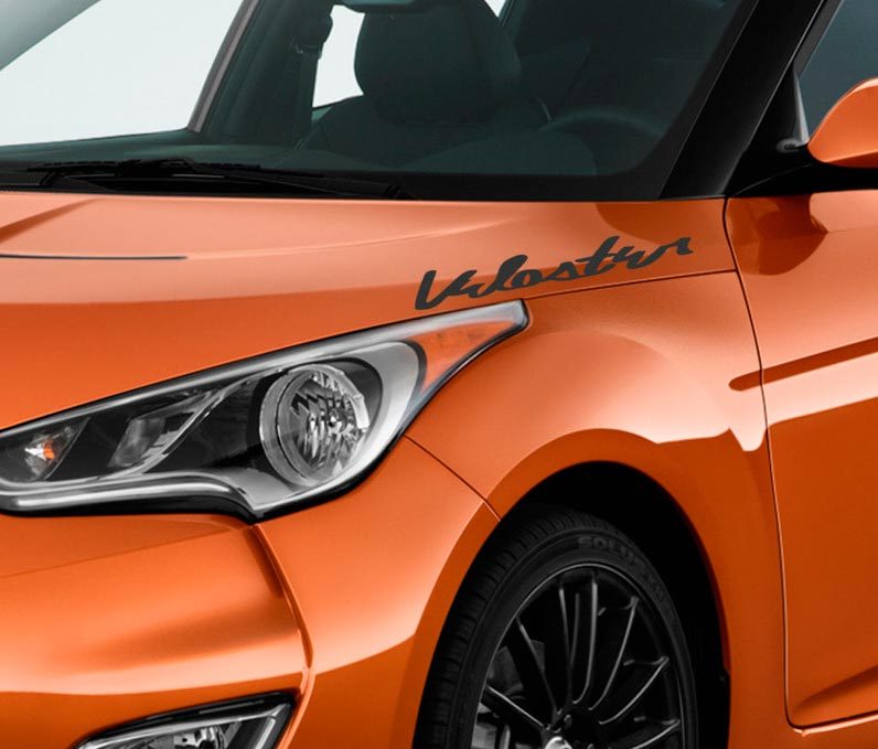 Lettering Decal Sticker Emblem Logo Vinyl Veloster For Hyundai