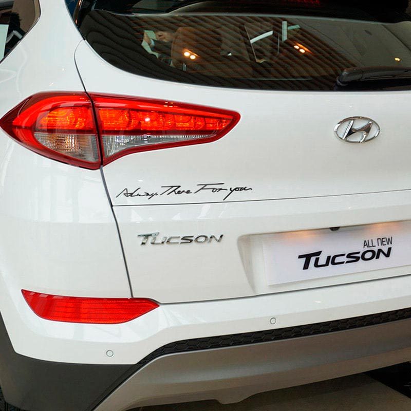 Lettering Decal Sticker Emblem Logo Vinyl For Hyundai