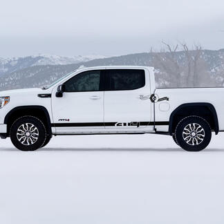 2 New GMC GM Sierra 1500 AT4 Fender Doors Splash Off-Road Side Bed ...