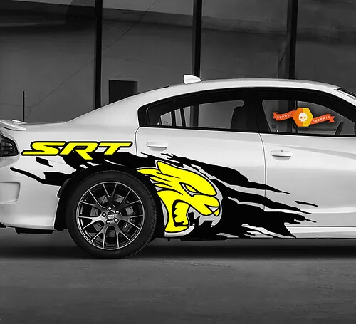 2x Dodge Ram Rebel 2022+ 1500 TRX Bed Side Doors Splash 2 Colors TRX ...