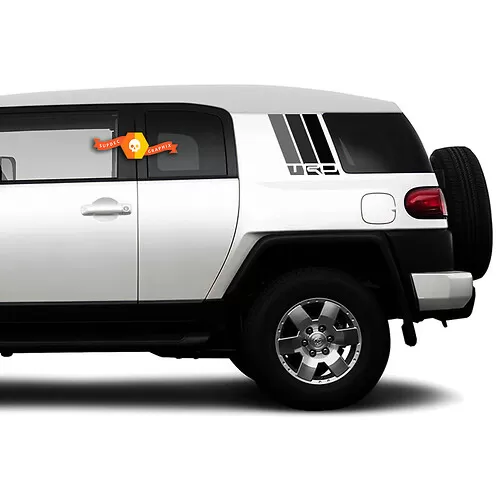 2 side Old school Toyota Land Cruiser LandCruiser graphics vinyl decals ...