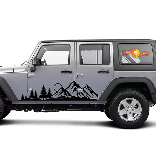 Jeep Renegade Cherokee Trail Hawk TrailHawk Side Splash Logo Graphic ...