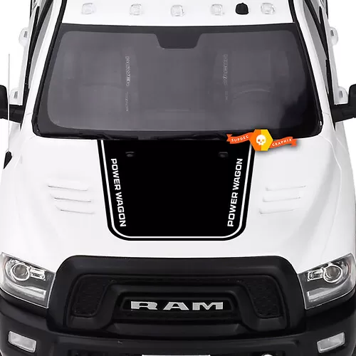 2 Ram Power Wagon Dodge Truck Vinyl Decals Stickers