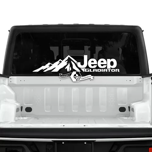 Jeep Gladiator Windshield USA Flag Destroyed Logo Decals Vinyl Graphics