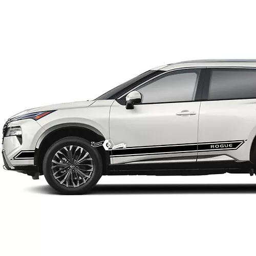 Pair Nissan Rogue Side Door Rocker Panel Stripes Sticker Decal Vinyl ...