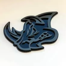 Rhino Custom 3D Badge Fender Badges Emblem
