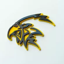 Custom 3D Badge Trackhawk Hellhawk logo Fender Badges Emblem
