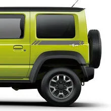 Suzuki JIMNY Rear Side Door Graphics Decal - S Lines Sticker