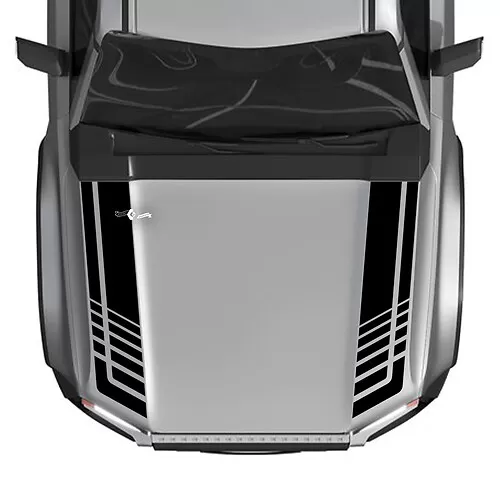 Toyota Land Cruiser Prado Hood Stripes Strobe Decals Sticker -Two-Color ...