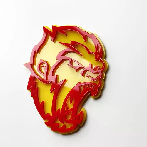 Angry Yeti Sasquatch Bigfoot 3D Fender Badges Emblem