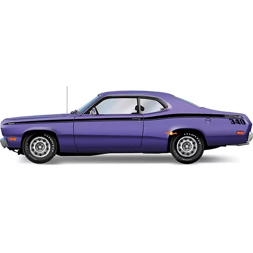 1973 1974 Plymouth Duster Twister 340 side stripe decal kit vinyl ...