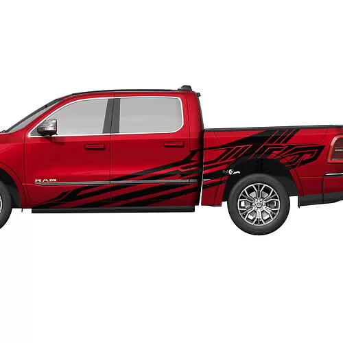 Splash Side Doors Truck Vinyl Decals Stickers Graphics for Dodge RAM ...