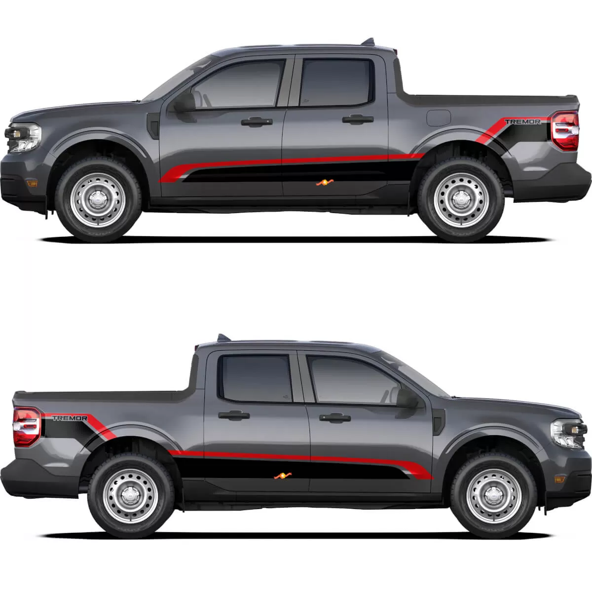 Ford Maverick Tremor Hood Graphics Topographic Map Vinyl Decals 2 Colors