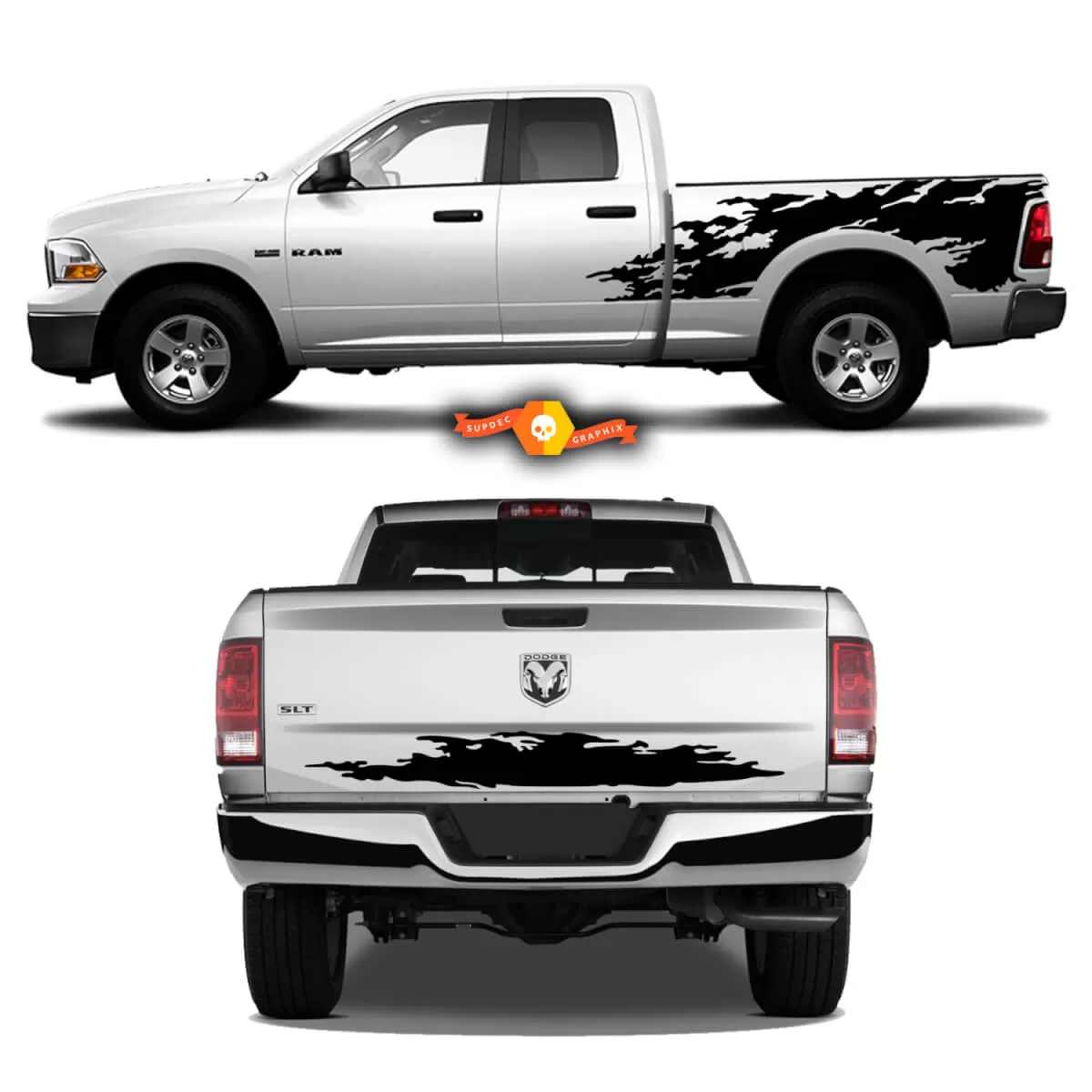 Dodge Ram RAGE Vinyl Graphics Decals Stickers Stripes
