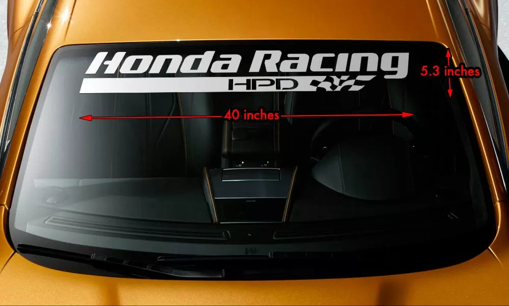 Honda Racing HPD Windshield Banner Vinyl Long Lasting Decal Sticker 40 ...
